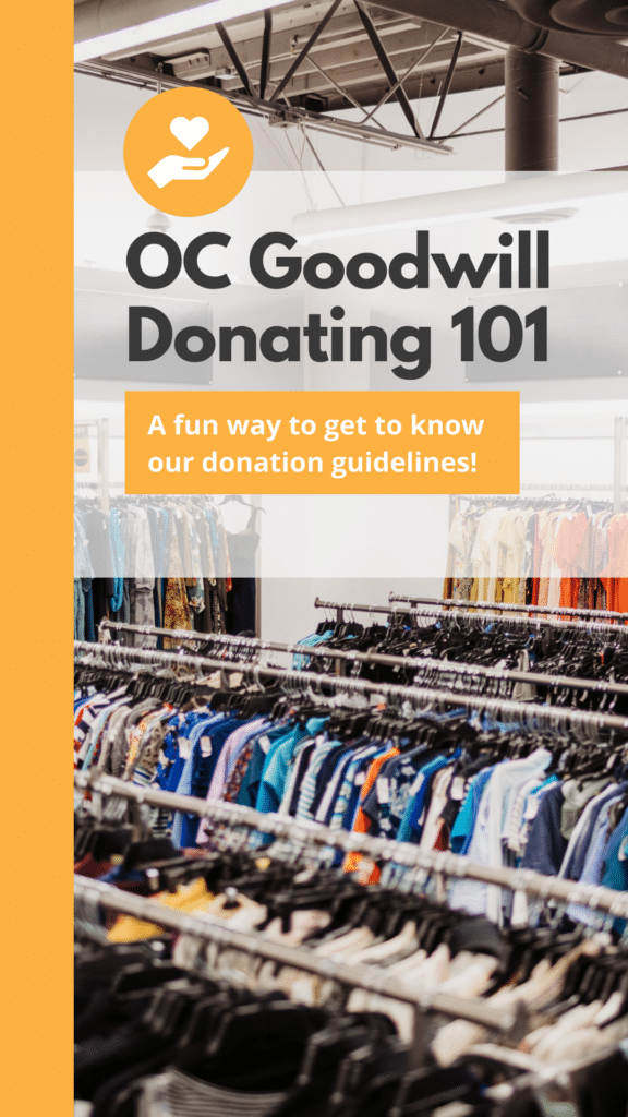 Donating 101 - OC Goodwill